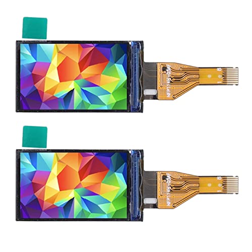 Shipenophy 135x240 Resolution IPS Display Module, Energy Saving SPI Interface Compact ST7789V Drive TFT IPS Display Module 2Pcs Quick Response for Controller Board
