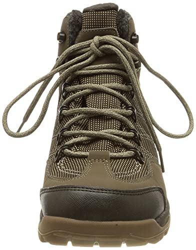 Jack Wolfskin Men's Aspen Texapore Mid Hiking Shoe Boot, Coconut Brown/Blac, 10