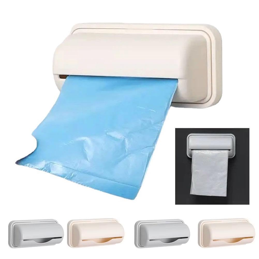 Trash can Liner Dispenser, Trash Bag Dispenser for Bottom of can, Small Bin Liner Kit Dispenser, Wall Mount Garbage Bag Dispenser, Bathroom Trash Bag Dispenser, Storage Trash Plastic Containers