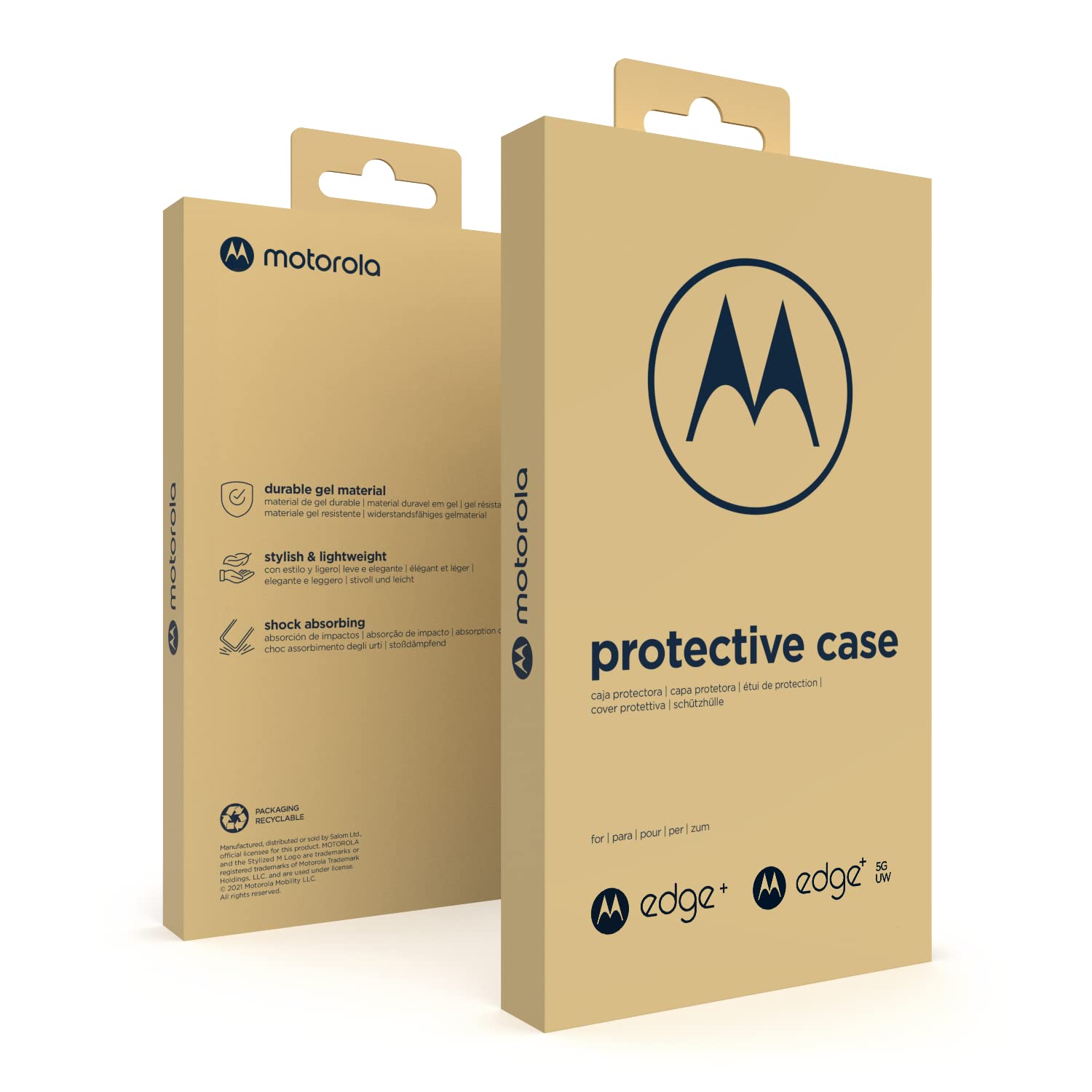 Motorola Edge+ (2022) Protective Case- Black Precision fit, Stylish Shock Absorbing Phone Cases [NOT for Edge+ 2020/Edge+ 2023, Edge 2021/Edge 5G UW 2021, & Edge 2022]