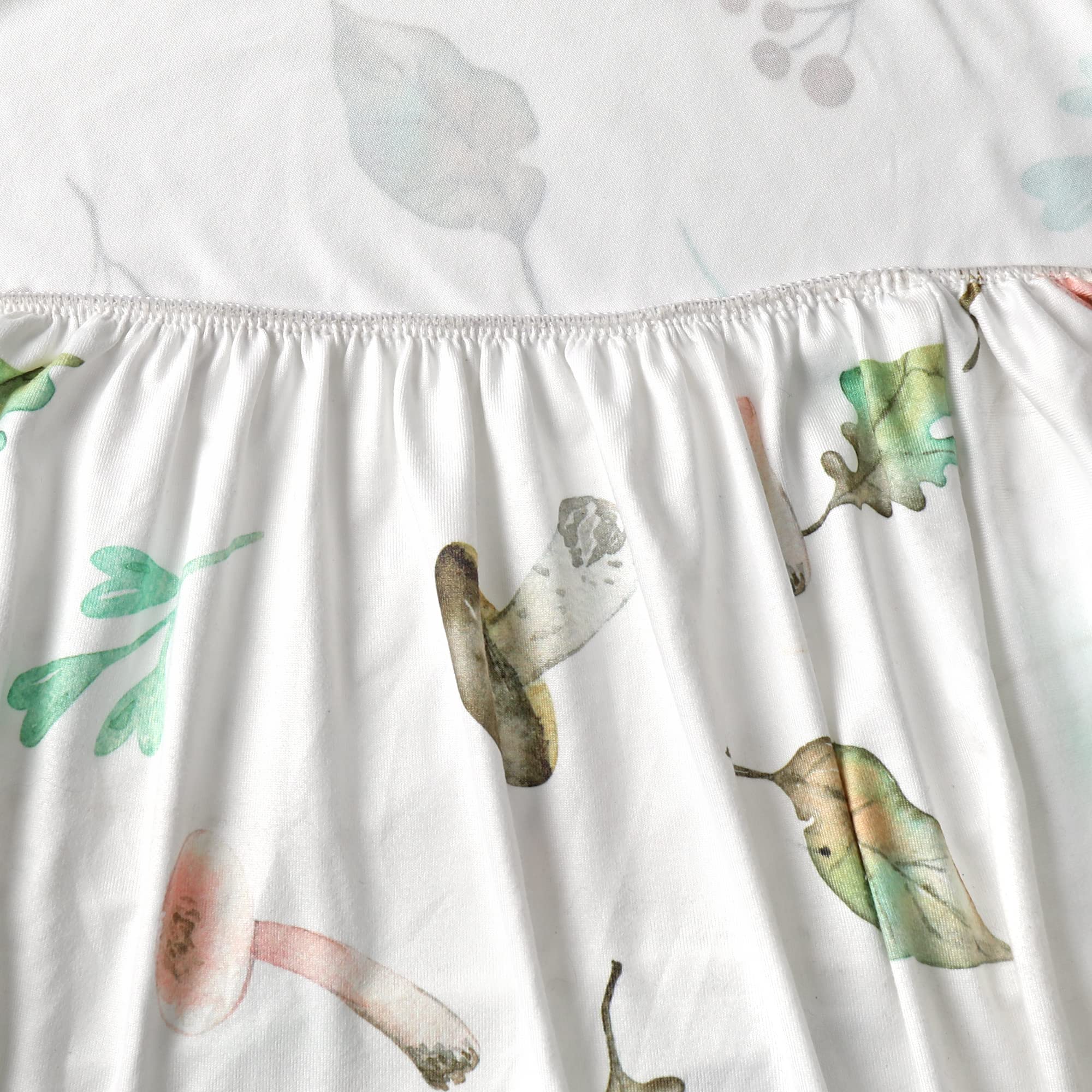 Pack n Play Stretchy Fitted Playard Sheet Set BROLEX 2 Pack Portable Mini Crib Sheets,Convertible Playard Mattress Cover,Ultra Soft Material,Squirrel Mushroom