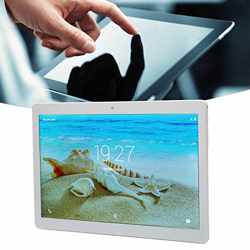 Rengu 10 Inch Tablet PC HD 10 Inch Tablet Phone AC100-240V 1960x1080 IPS Dual Camera Gaming Metal Case Android11 (US Plug)