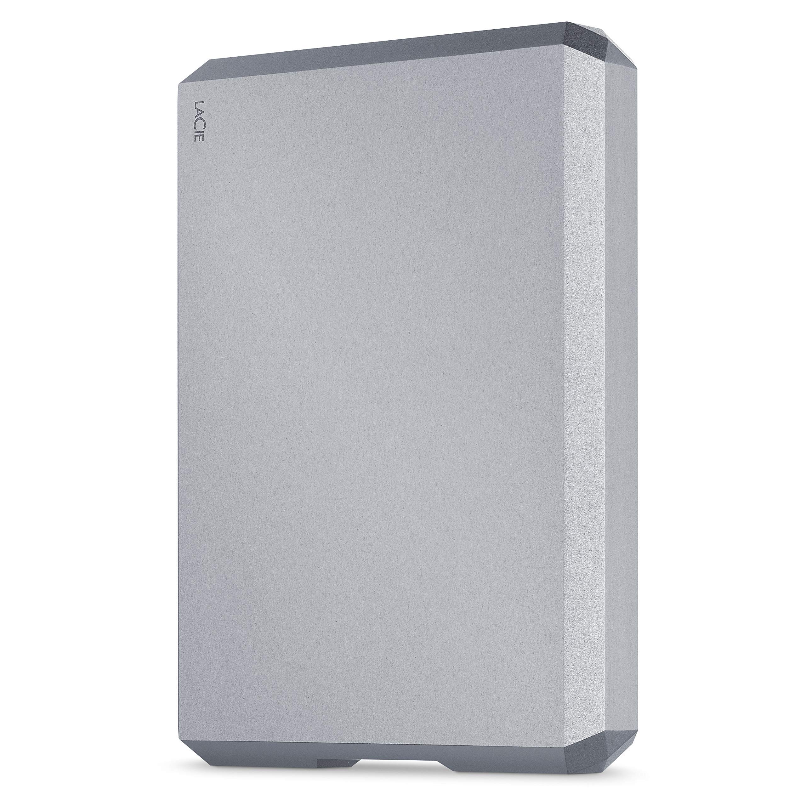 LaCie Mobile Drive 4TB External Hard Drive Portable HDD - Space Gray USB-C USB 3.0, for Mac and PC Desktop (STHG4000402) (Renewed)