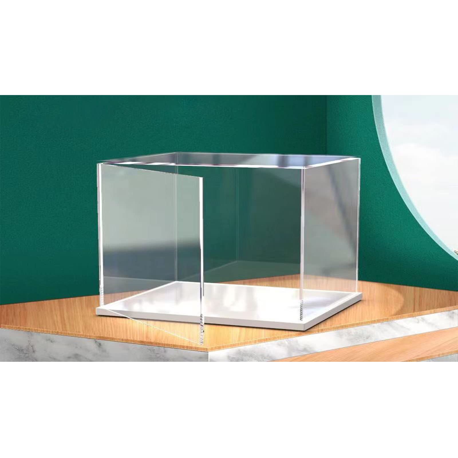 Openable Clear Acrylic Display Case Box ,Versatile Collectibles Display Dustproof Showcase with Thickening Base,for Display Action Figures Home Storage Organizing Toys (16x8x10 inch/40x20x25cm)