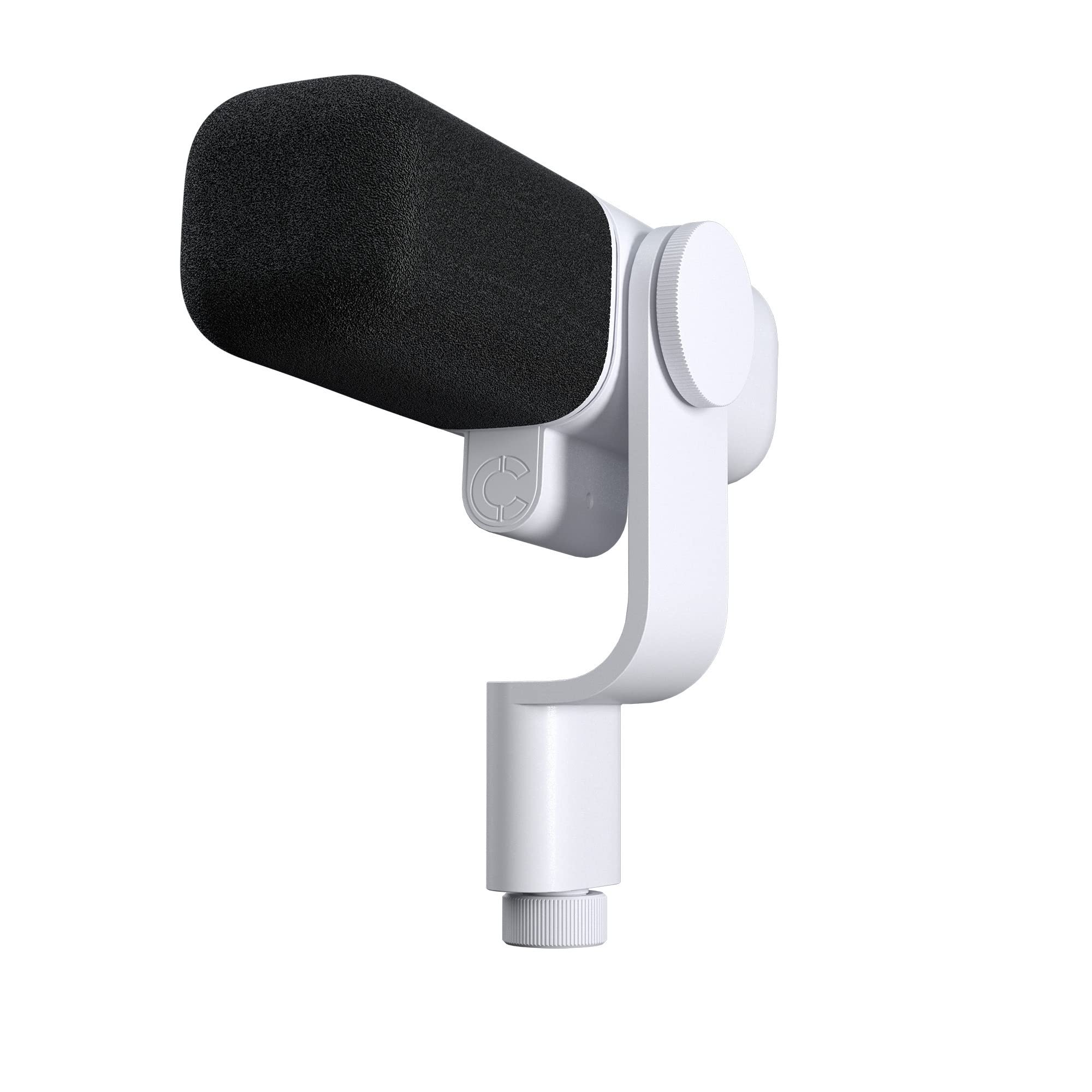 Logitech Blue Sona Active Dual-Diaphragm Dynamic XLR Broadcast Microphone with ClearAmp (Off-White) Bundle with Podcast Production Studio, Microphone Stand, Cable, and Pop Filter (5 Items)