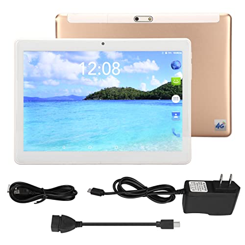 Pomya Tablet, 10.1 Inch HD Tablet, Dual Sim Dual Standby 2GB RAM 32GB ROM Dual Camera, Support Calendar G Sensor GPS FM MIC for Learning Entertainment(#1)