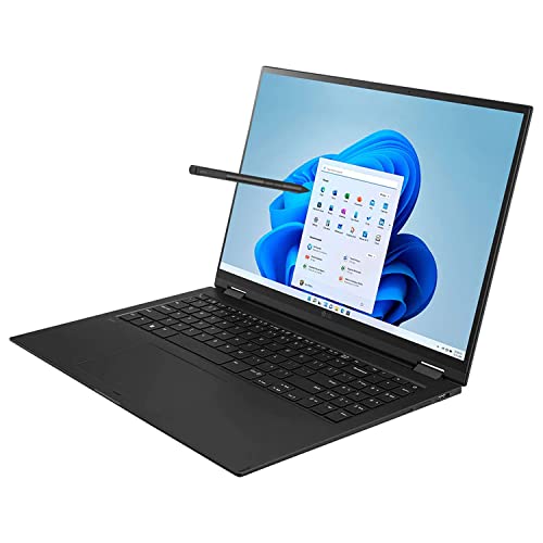 LG Gram 16T90Q 16" WQXGA 2-in-1 Touchscreen (Intel 12th Gen 12-Core i7-1260P, 16GB LPDDR5 RAM, 1TB PCIe SSD, Stylus), (2560 x 1600) Business Laptop, Thunderbolt 4, HDMI Cable, Windows 11 Pro