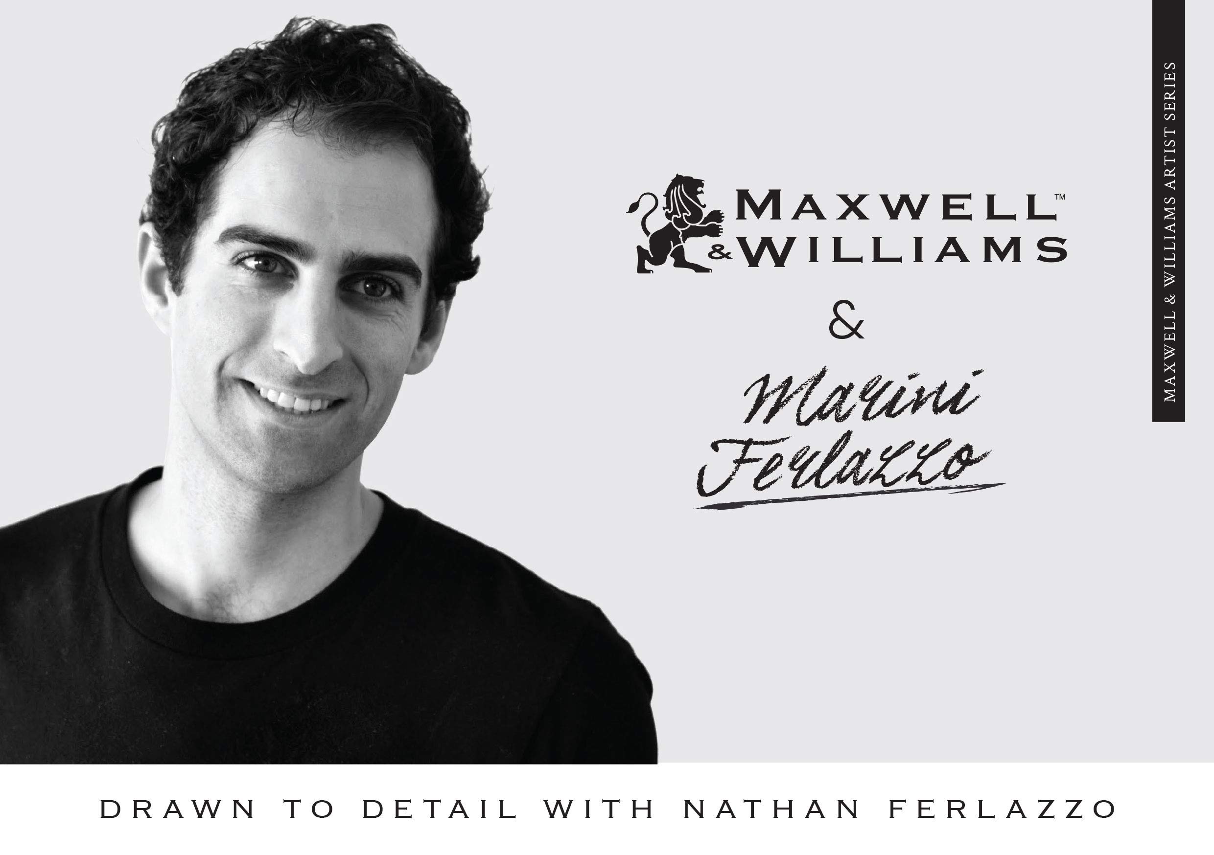 Maxwell & Williams Marini Ferlazzo Insulated Water Bottle with Galah Design, Double Wall Stainless Steel, White, 500 ml