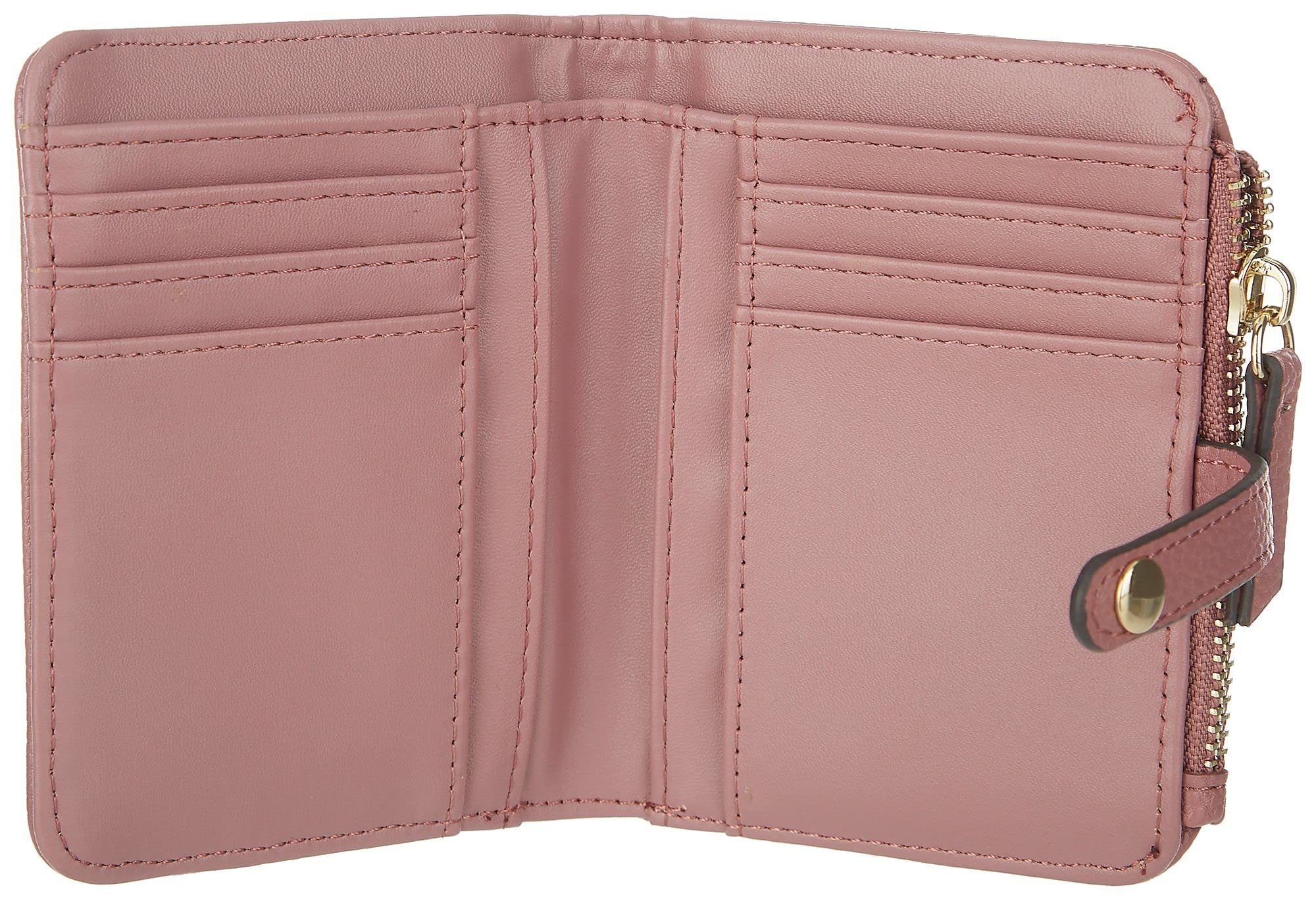 Nanette Lepore Liza Solid Bifold Wallet Removeable Card Case One Size Cameo pink