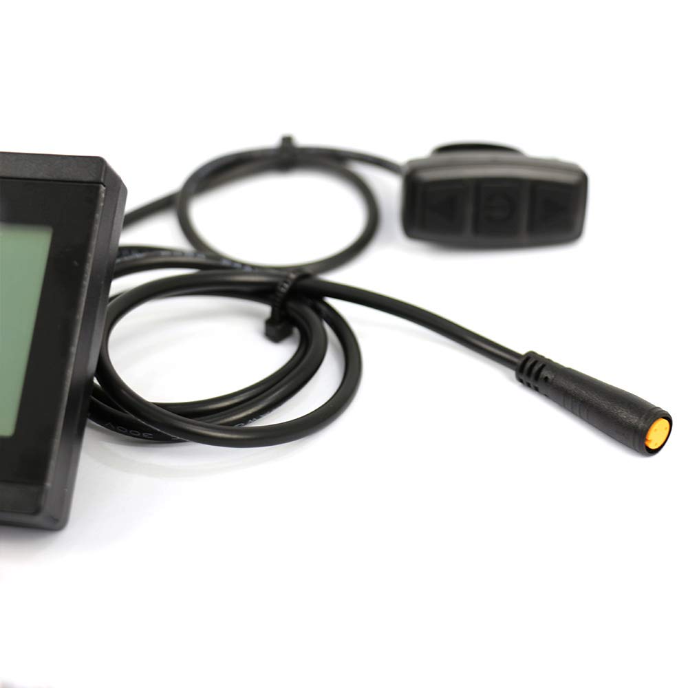 HOTEBIKE LCD Display for Electric Bike, 36V 24V 48V Rainproof Intelligent LCD Control Panel for Electric Bicycle Ebike Scooter