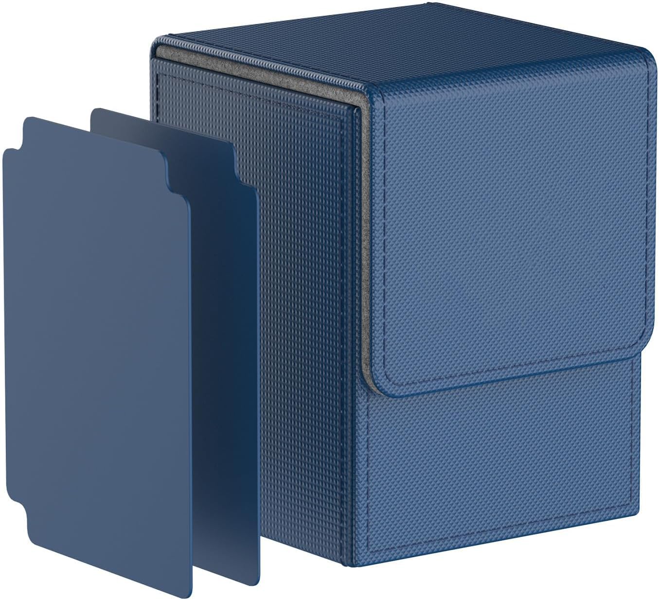 MIXPOET Deck Box compatible with MTG Cards, Trading Card Case with 2 Dividers per Holder, Large Size for 100+ Cards (Whirlpool-Blue)