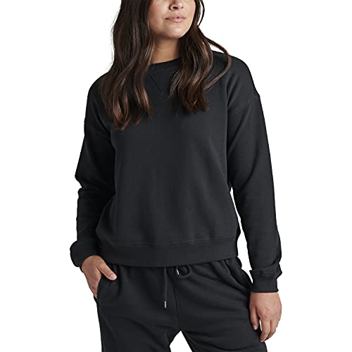 JAG Jeans Women's The Perfect Crew, Black, Medium