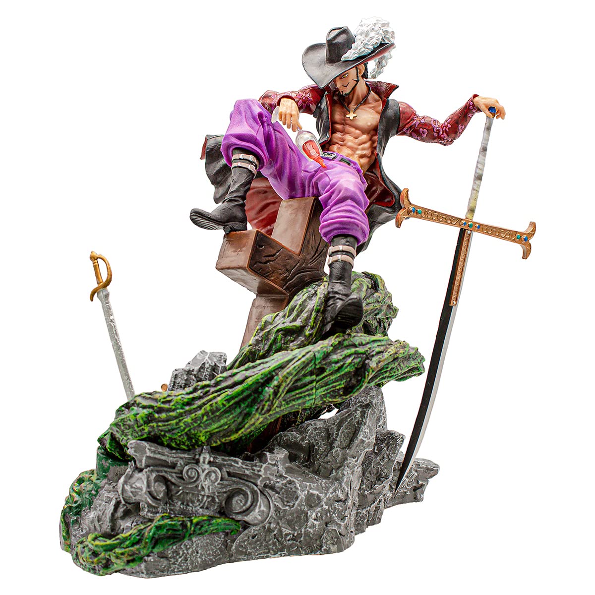 NINJAMO Luffy Action Figure Gear 4 One Anime Piece Desk Prop Hammer Punch Collectible Statue