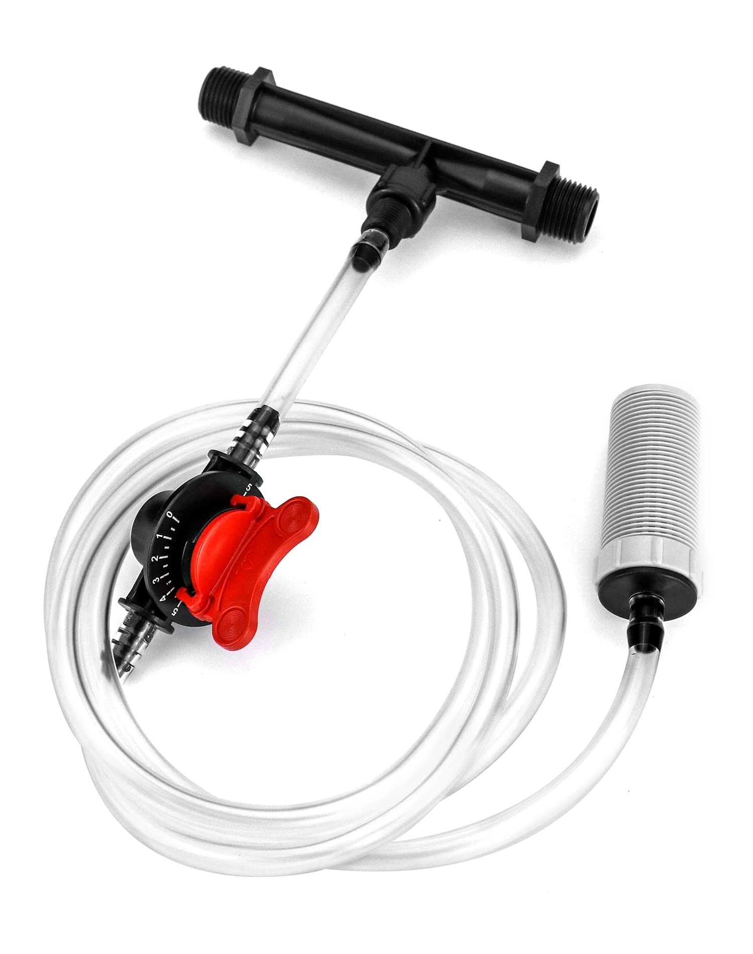 QWORK Irrigation Venturi Fertilizer Injector Kit, G1/2 Plastic Efficient Mixer Injectors Device Tube Switch Filter for Drip Irrigation Venturi Liquid Fertilizer Application