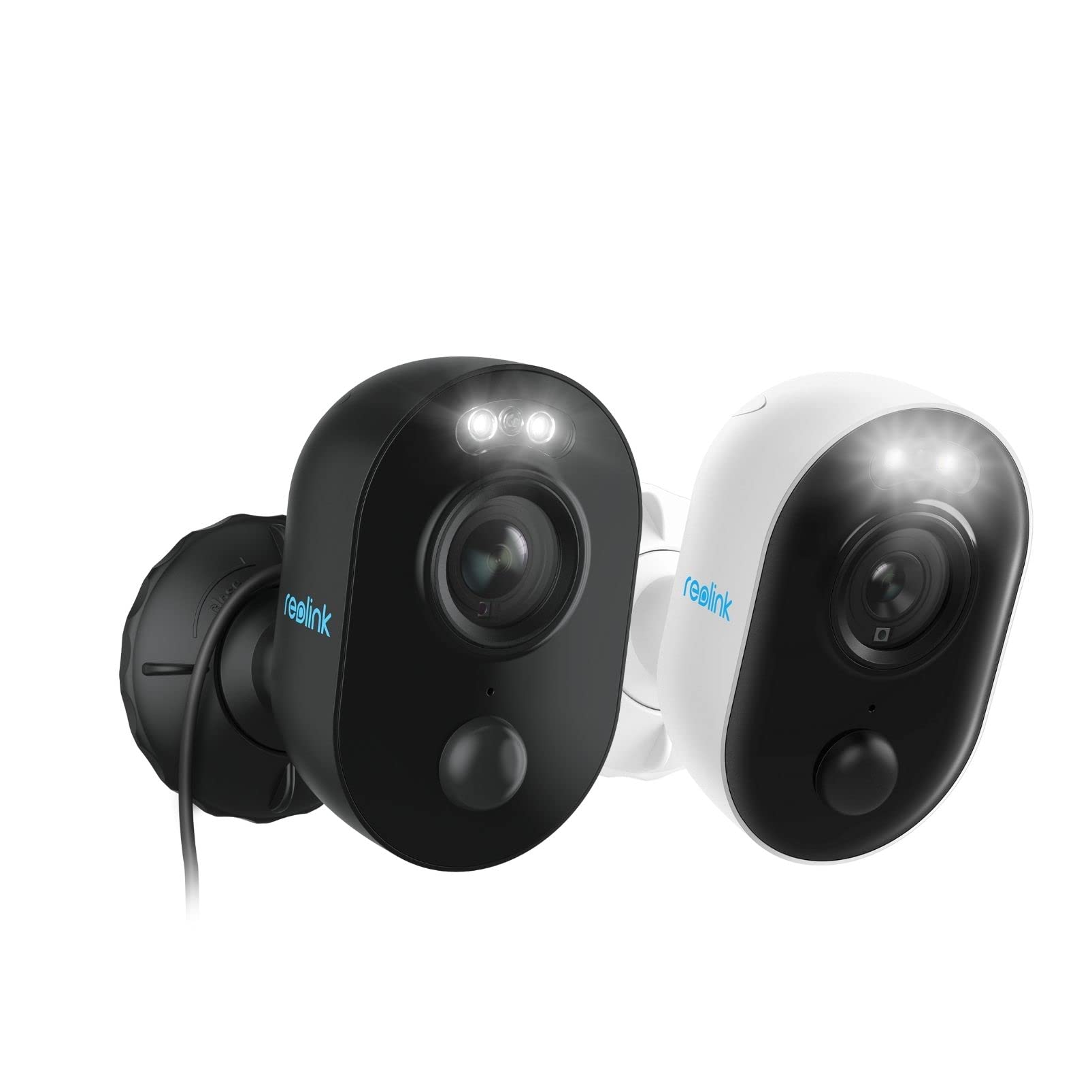 REOLINK Lumus Bundle (Black and White), Security Camera System, Plug-in WiFi Camera with Phone App, 1080p Color Night Vision, Two-Way Talk, PIR Motion Detection with Real-Time Alerts