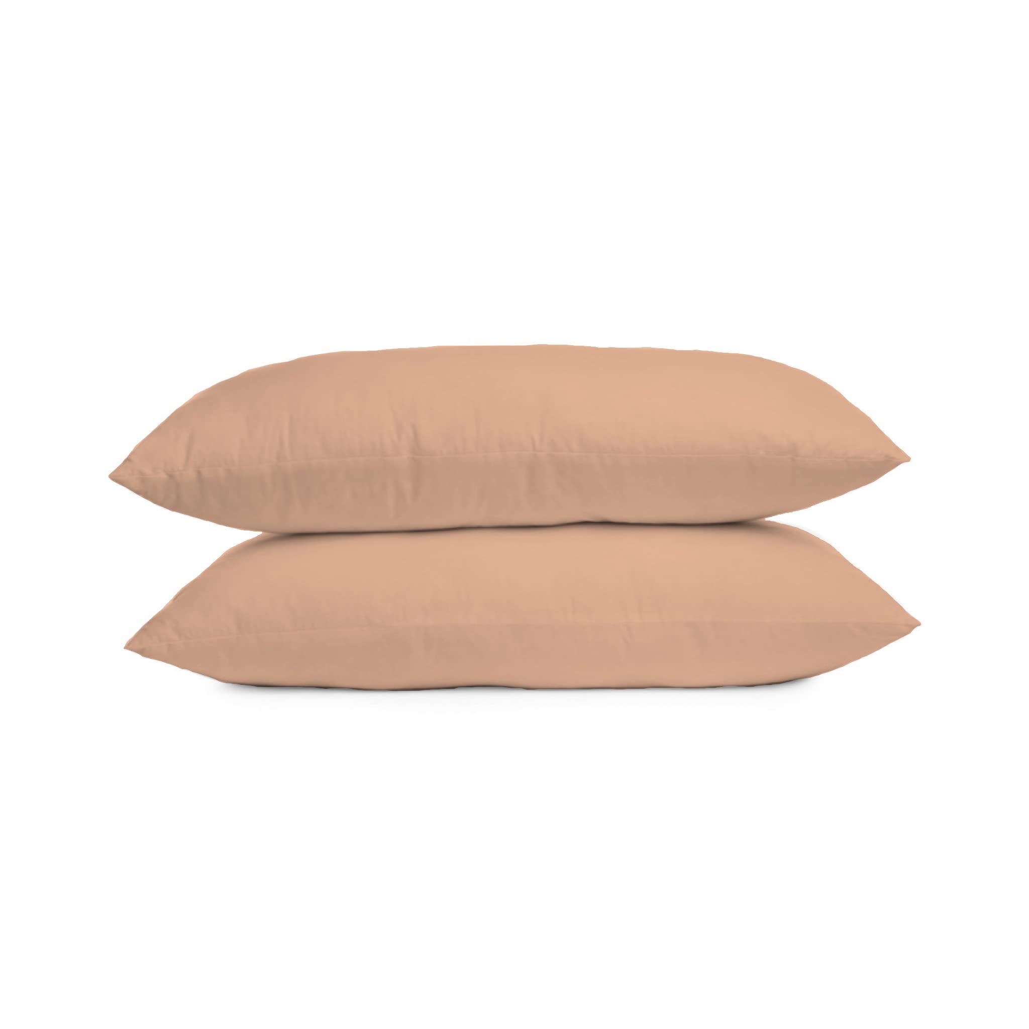 Sacred Thread Travel Pillowcase Set of 2-12"x16" - Rayon Made from Bamboo - Envelope Closure - Small Pillowcase for Baby, Travel, Shams, Toddler, and Throw Pillows - Silky Soft (White)