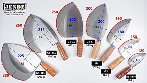 Master Kuo G-4 Medium Fish Knife with 3 layer laminated stainless steel clad, Japanese High Carbon SK5 steel & 60 hardness, Taiwan Tuna chef Knife, Medium fish knife, Long-lasting sharp edge