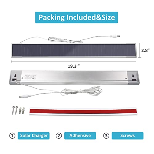Sortfle Solar Charger 7.4V/8.4V Solar Panel Charger for Window Shades, Dual Cell Series Li-ion Device Solar Charger,Motorized Curtain or Motorized Blinds 8.4V Charger