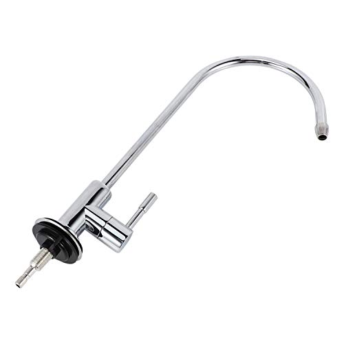 LNIMI 1/4 Inch Chrome Drinking Water Filter Faucet Reverse Osmosis Sink Kitchen Tap