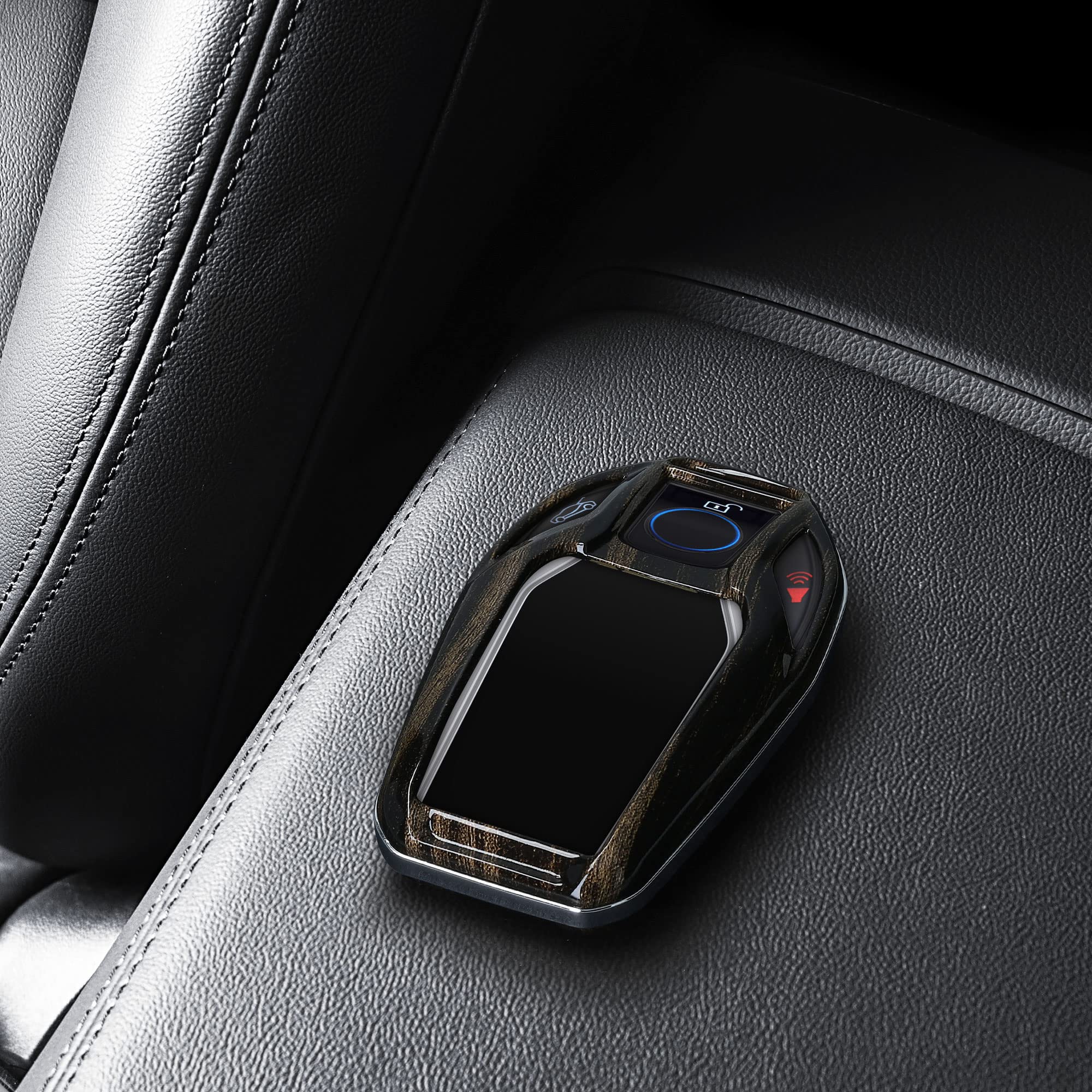 kwmobile Key Cover Compatible with BMW - Carbon