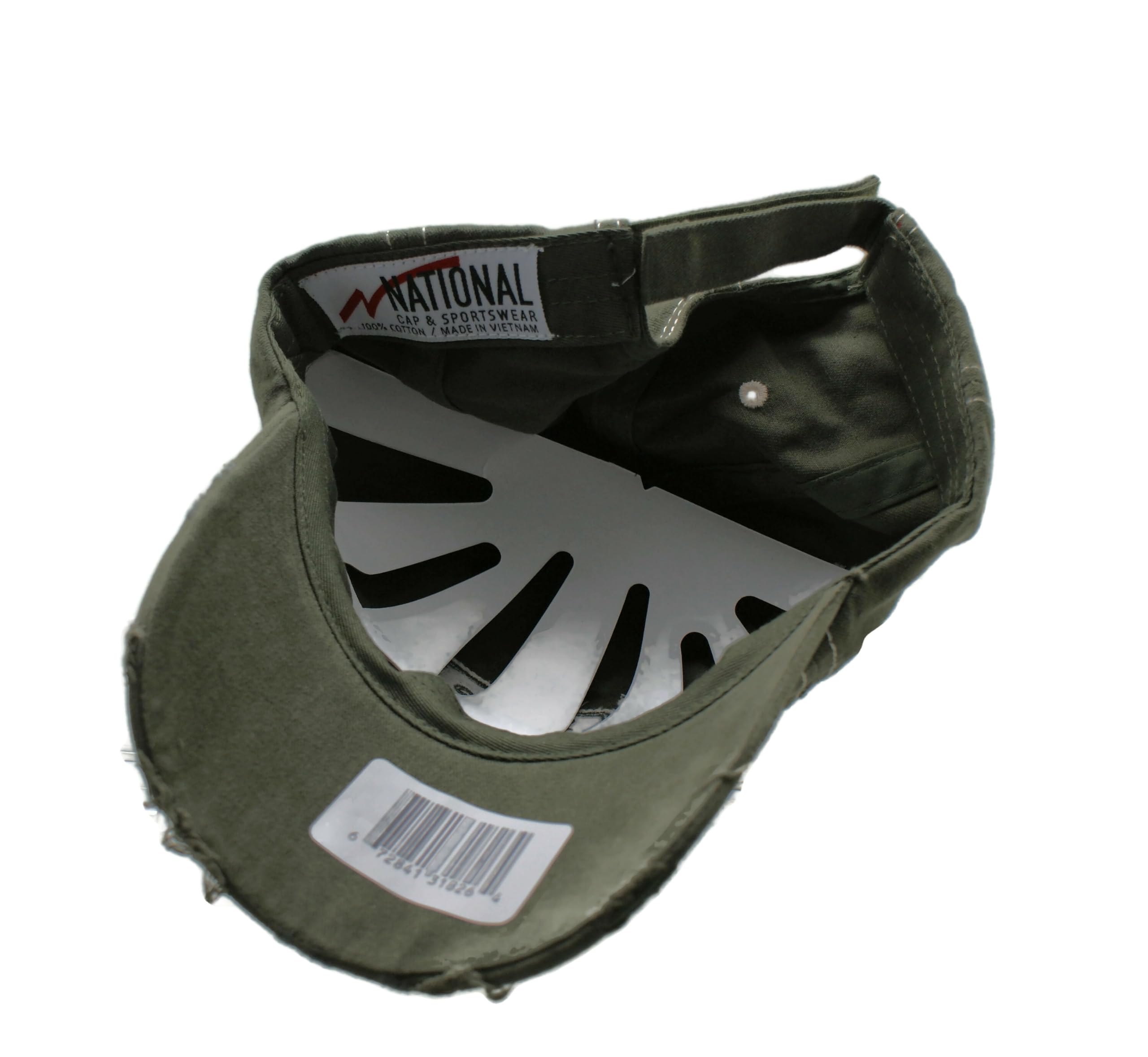 National Cap Hat - Hair - Don't Care Off Road Hat/Cap Cream, 7 3/8