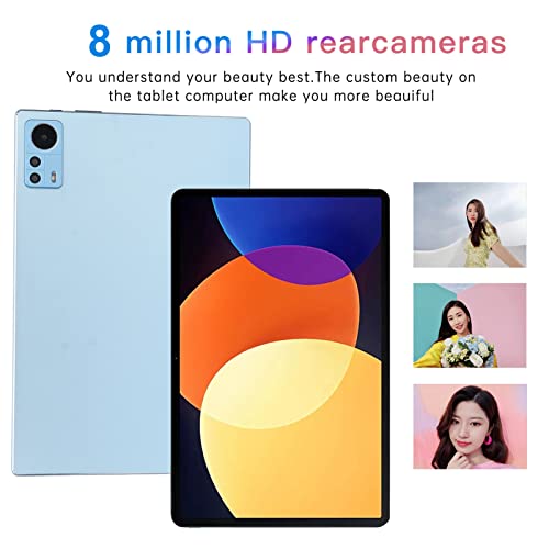 Rosvola Tablet PC, HD Tablet for Android 11 4G Network Calling 100‑240V Dual Speakers for Students (Blue)