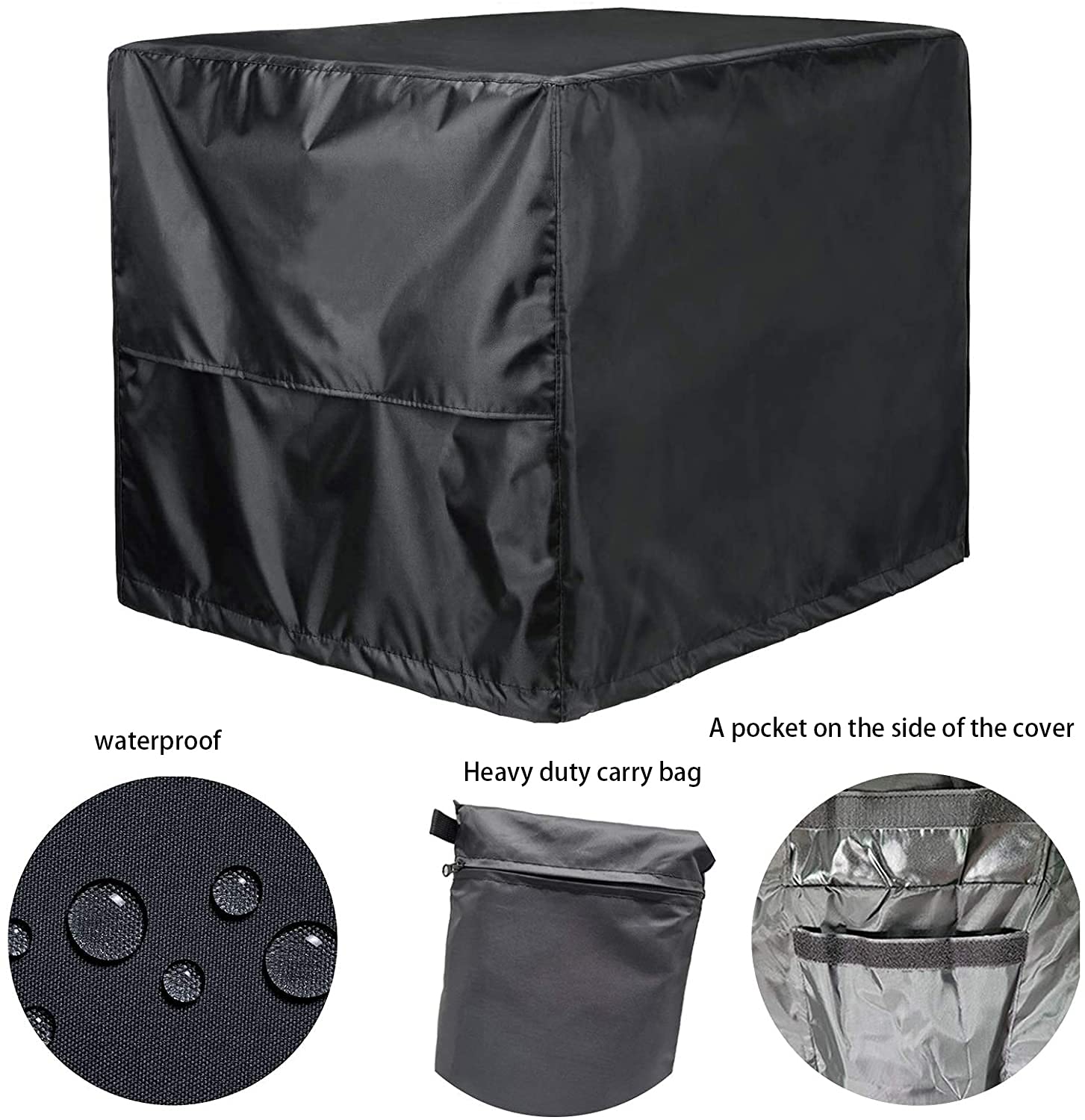 Outdoor Waterproof Generator Cover Fits Most Generators 5000-10000 Watt (32 x 24 x 24 inch)
