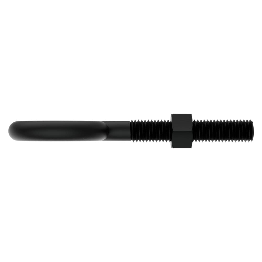 National Hardware N820-105 Eye Bolt, 3/8" × 4", Storm Shine Finish