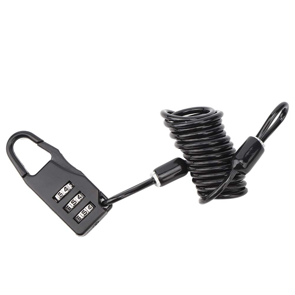 Mountain Bike Helmet Portable Motorcycle Steel Wire Three Digit Password
