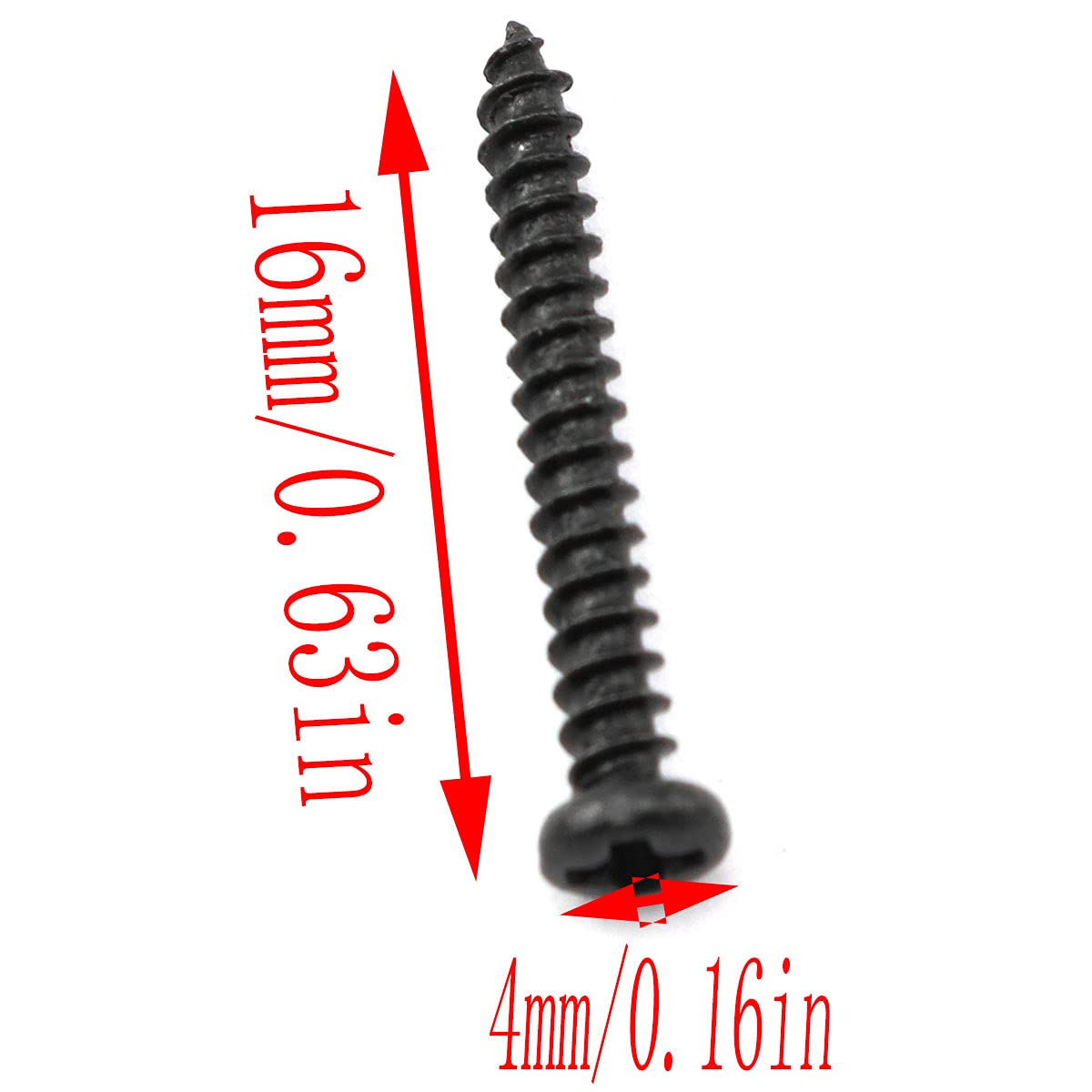 LQ Industrial Guitar String Retainer Bar 2PCS 45mm/1.77inch Black String Retainer Tension Bars with Screws for Electric Guitar Amp