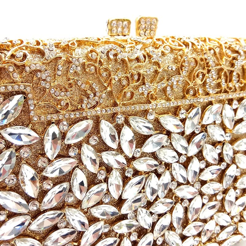 MJWDP Bridal Wedding Party Purse Women Evening Party Handbag Clutches Elegant Crystal Purses (Color : E, Size : 1)