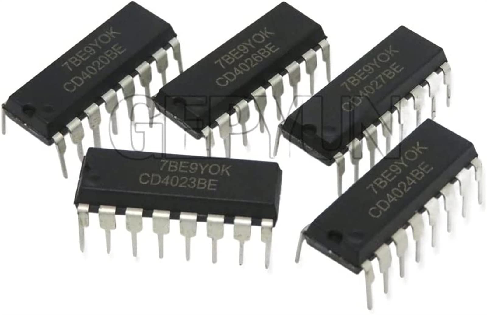 ROWITA IC Kits 10PCs CD4001BE CD4007UTE CD4020B CD4023BE CD4011BE CD4015BE CD4016 CD4018BE CD4021 CD4026BE CD4027 DIP (Color : Cd4007ube)