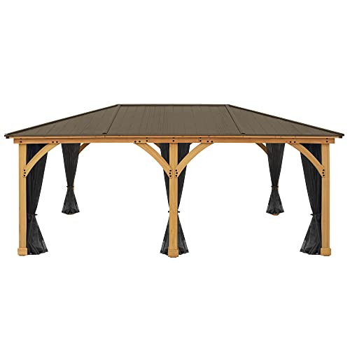Yardistry 12' x 20' Meridian Gazebo Mosquito Mesh