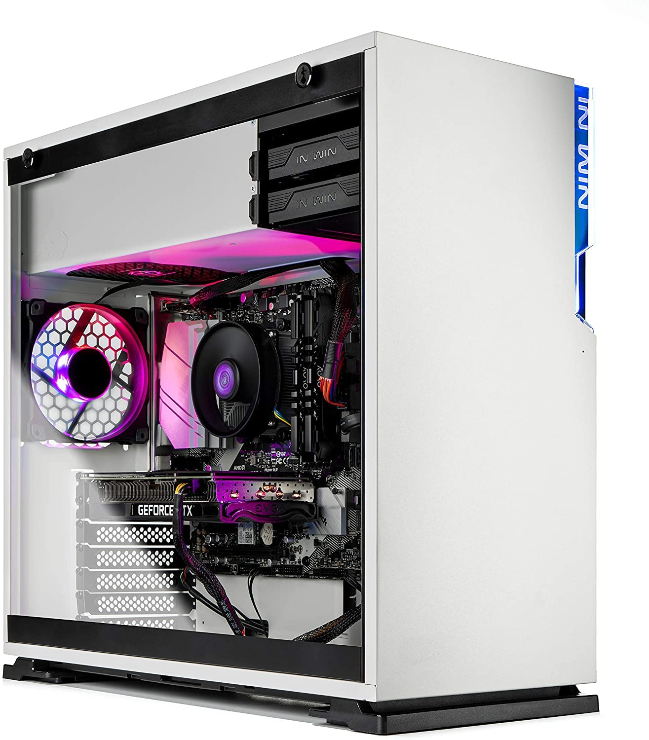 Skytech Shiva Gaming PC Desktop & AOC G2490VX 24" Class Frameless Gaming Monitor, FHD 1920x1080, 1ms 144Hz, FreeSync Premium, 126% sRGB / 93% DCI-P3, 3Yr Re-Spawned Zero Dead Pixels, Black