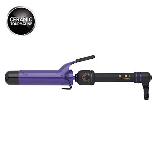Hot Tools Professional Ceramic + Tourmaline Curling Iron/Wand for Healthy Looking Curls, 1 ½ Inches