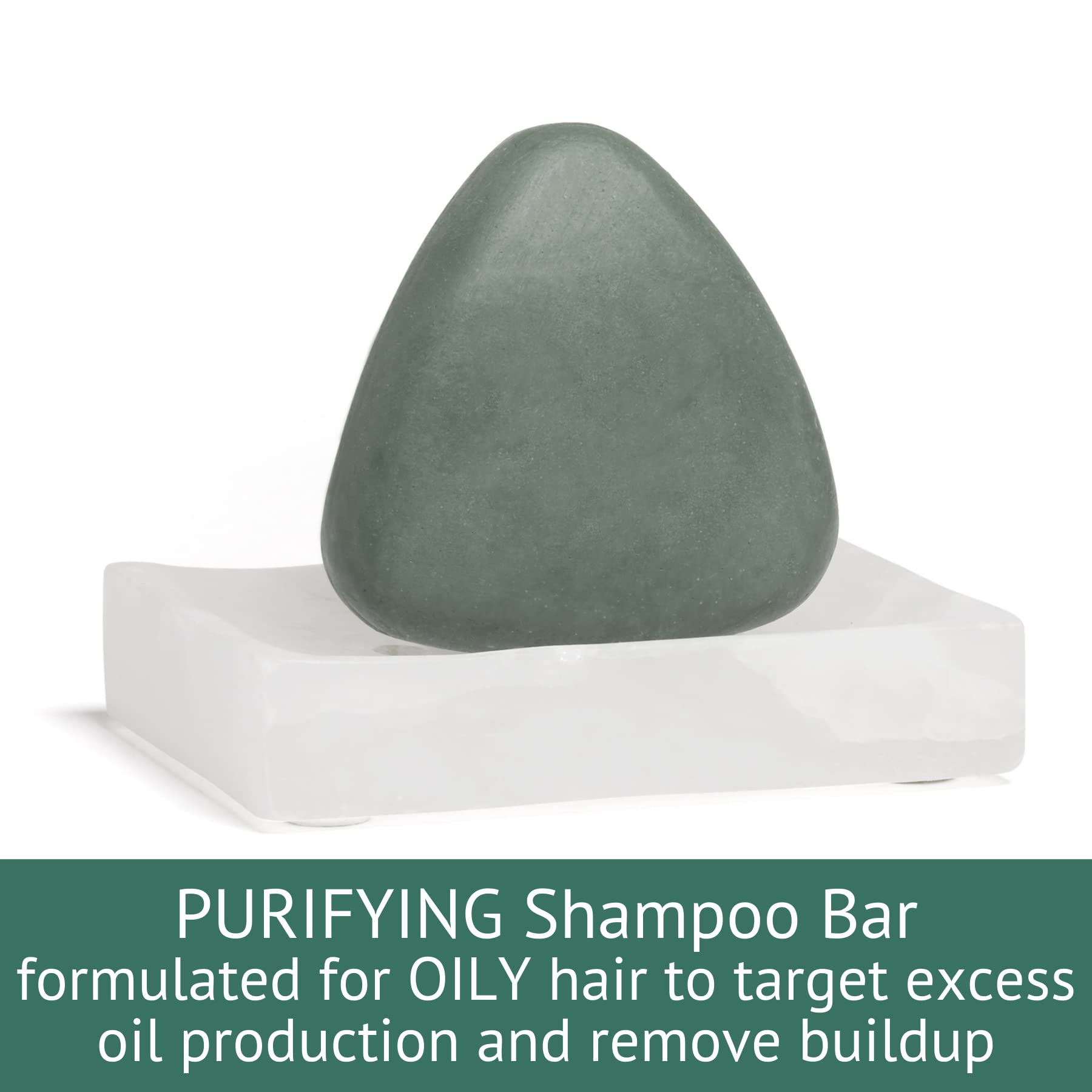 Peach not Plastic Shampoo Bar - Purifying for Oily Hair | Leaves Hair Feeling Light and Clean | Plant Based, Vegan & Eco Friendly | 3oz