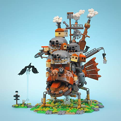 RuiyiF 1245PCS+ Medieval Flying Castle Building Blocks MOC Set Toys Animated Movies