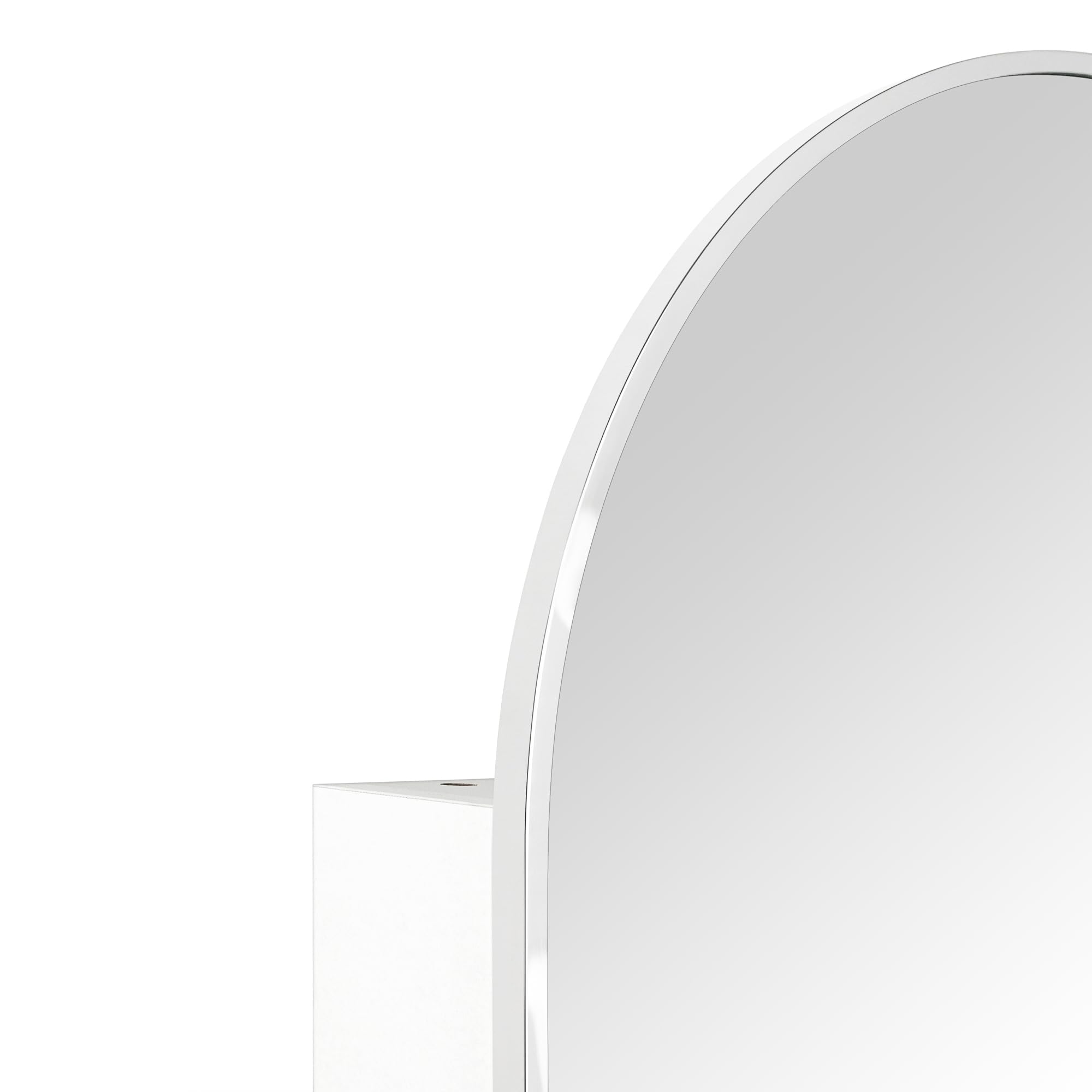 TEHOME 20 x 30'' Brushed Gold Arched Bathroom Medicine Cabinet with Mirror Recessed and Surface Mount Medicine Cabinet Mirror