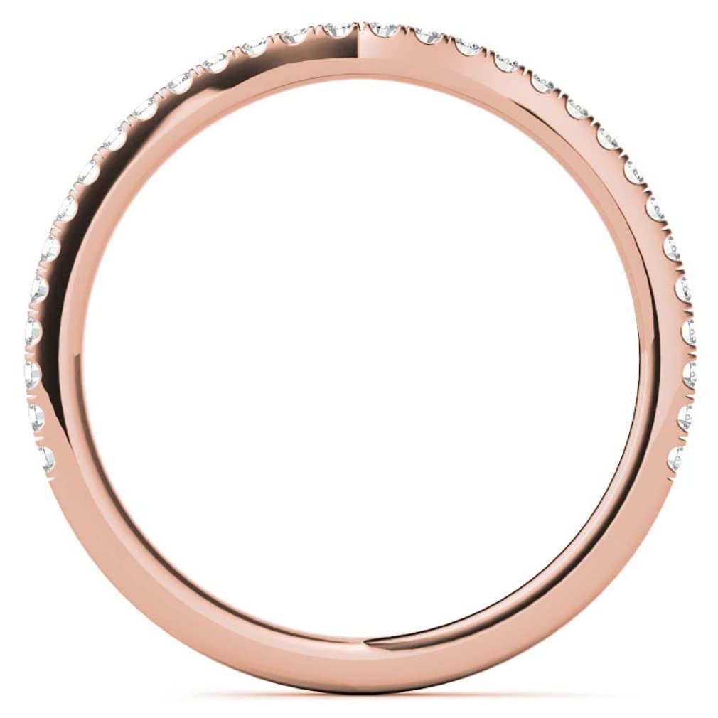 Moissanite Solitaire Engagement Ring Set 2 CT Oval Cut Moissanite Bridal Wedding Ring Set for Women Handmade VVS Colorless (14K Solid Rose Gold)