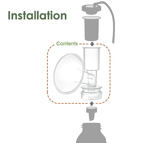 Maymom Breast Shield Flange Compatible with Ameda Breast Pumps Purely Yours, Finesse, NOT for Ameda MYA(17 mm, X-Small, 1-Piece)