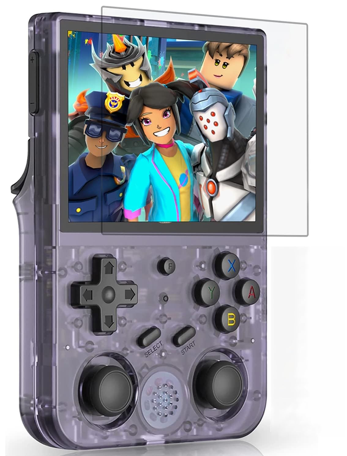 RG35XX Plus Retro Video Handheld Game Console with Bag 3.5 in IPS Screen Linux OS 64G TF Card with 5570 Classic Games Built-in 3300mAH Battery Compatible with 5G WiFi (RG353V)