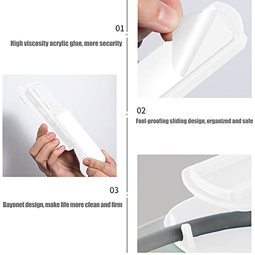 ORIJOYNA Power Strip Holder 2 Pack Self Adhesive Power Strip Mounts with Wire Wrap Function WiFi Router Surge Protector Mount Fixator Wall Mount Punch Free Cable Management System
