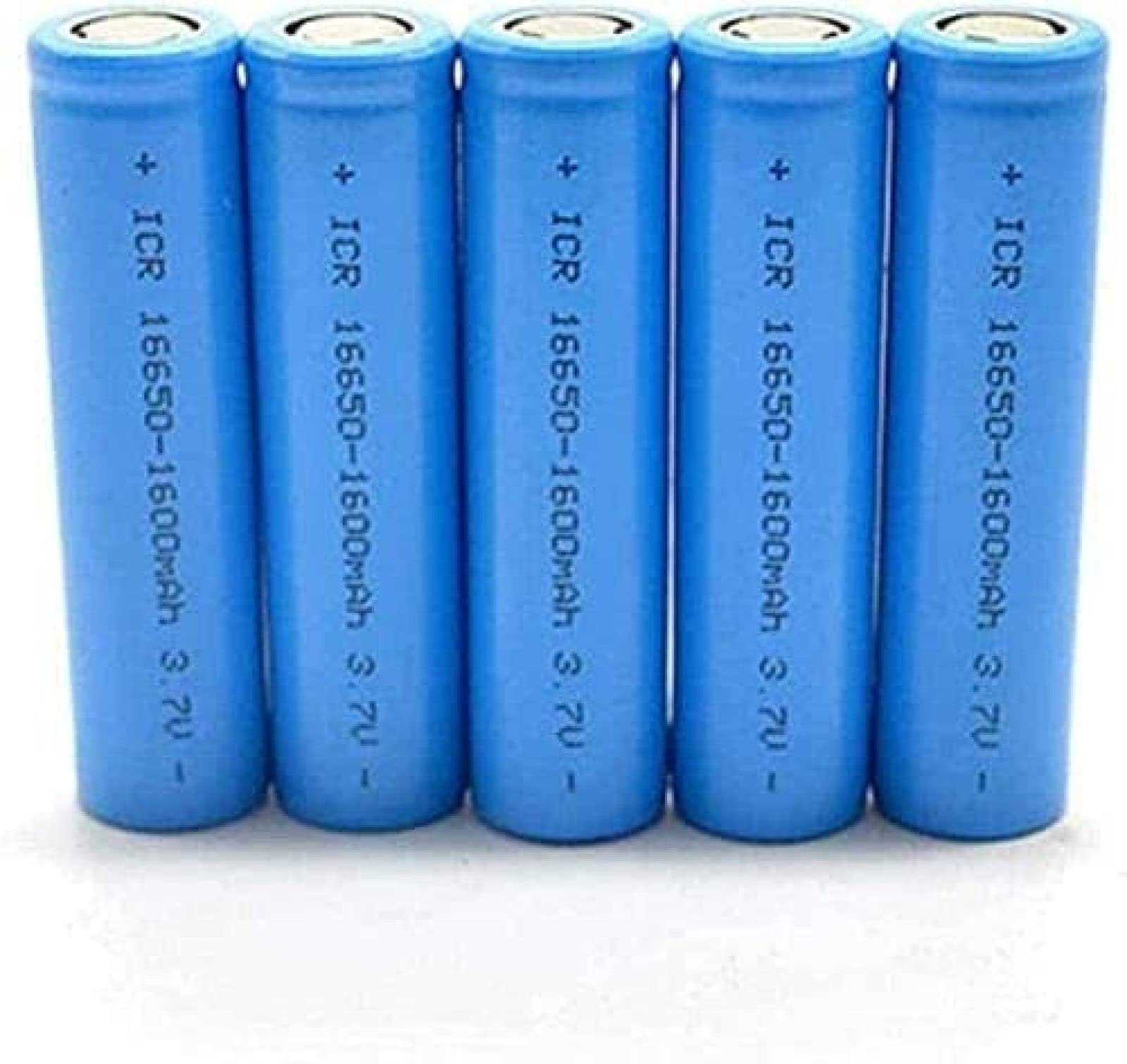 RSNV 16650 Rechargeable Battery 3.7V 1600mah Battery for Audio Player Singing Machine Small Fan Bright Flashlight,5 PCS