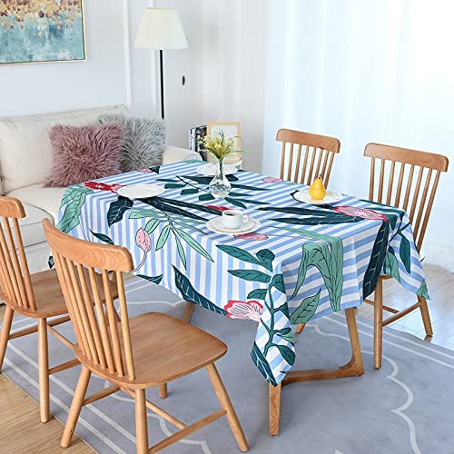 Palm Leaf Printed Table Cover Waterproof Rectangular Tablecloths Coffee Tables Table Cloth Picnic Blanket Mantel A2 140x210cm