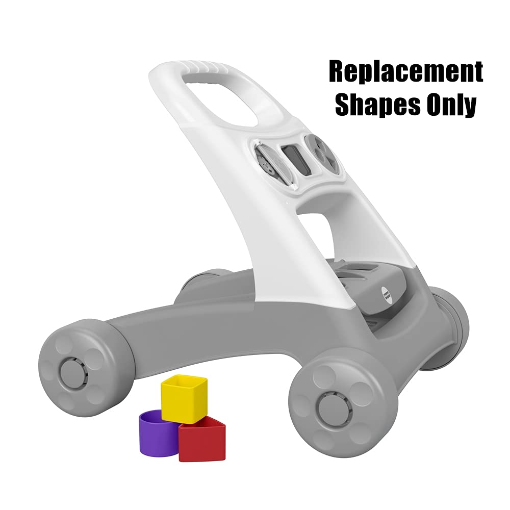 Replacement Parts for Fisher-Price Busy Activity Walker - FYK65~1 Yellow Square, 1 Red Triangle and 1 Purple Circle