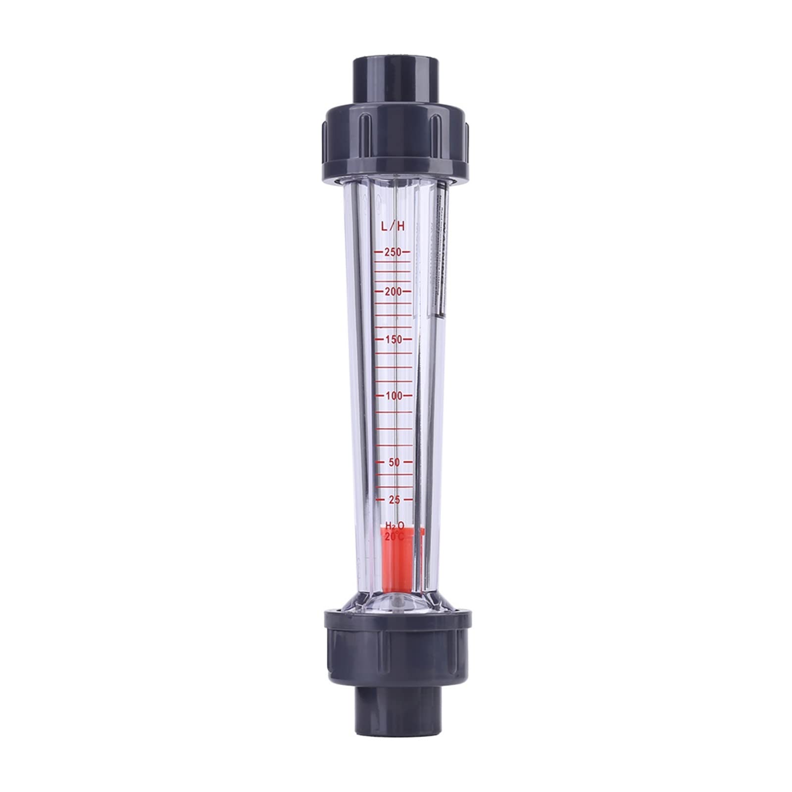QYTEC Hose Timer LZS-15 25-250L/H Flow Meter Plastic Tube Type Water Rotameter Liquid Clear Flowmeter Measuring Tools for Chemical Light for DN15 Water Timer
