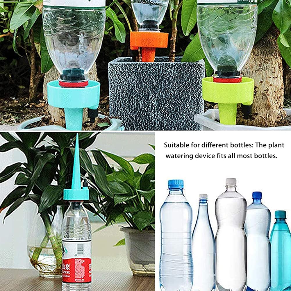 Plant Self Watering Planter Insert Spikes Stakes, Plant Watering Devices, Automatic Plant Waterer for Vacations Outdoor Indoor Potted Plant Drip Irrigation Watering Devices (12 Pack)