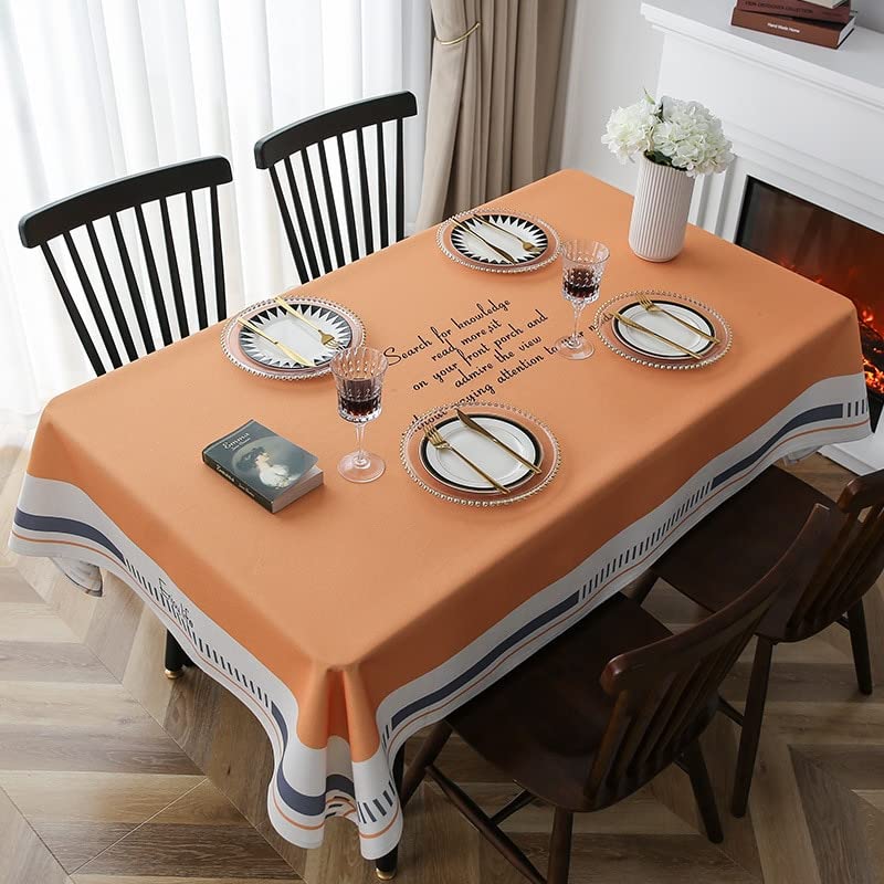 Nordic Ins Wind Table Cover Waterproof Coffee Table Table Cloth Rectangular Tablecloth Home Simple Desk Tablecloth Party Decor A4 140x210cm