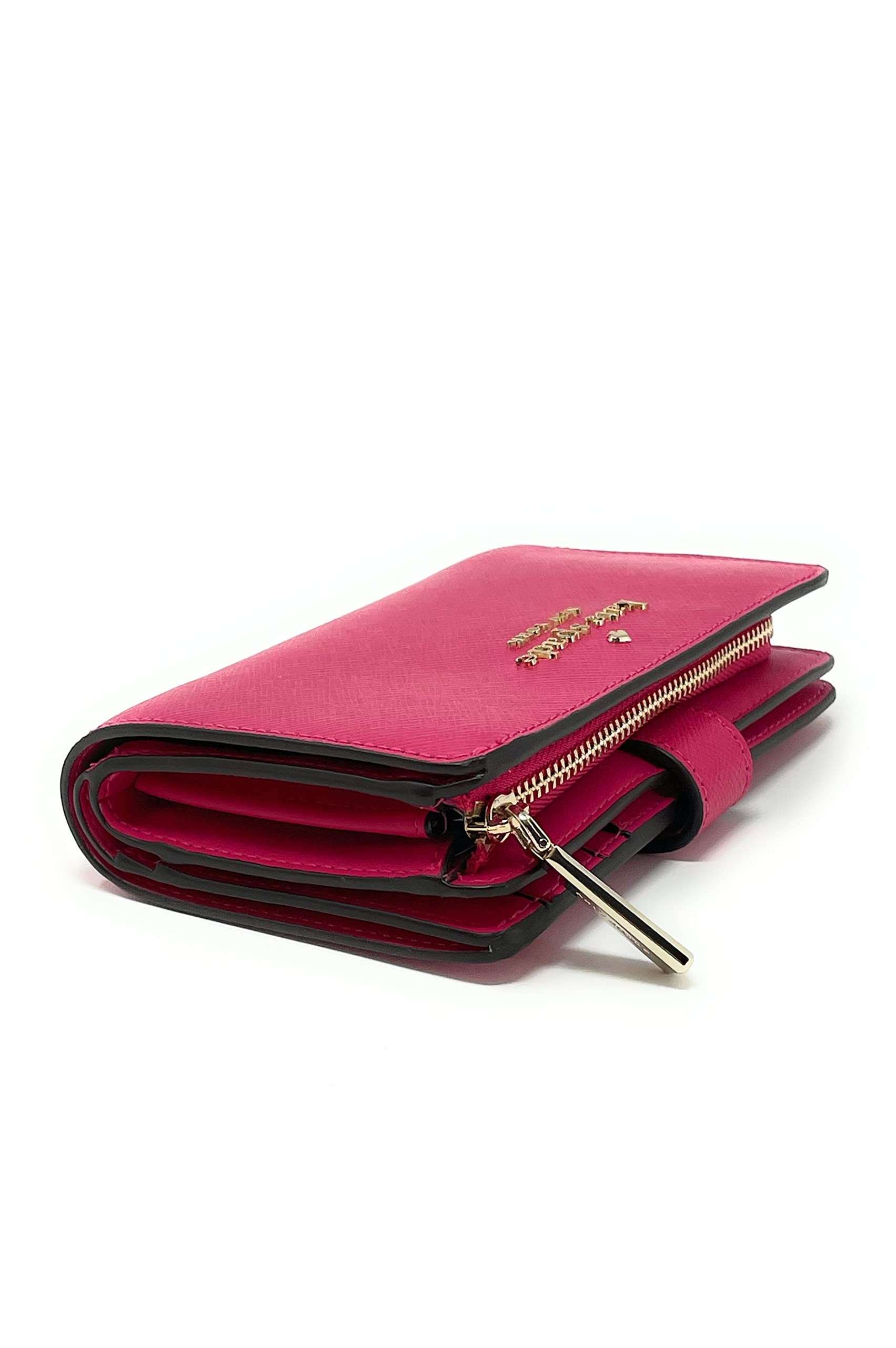Kate Spade New York Staci Medium Compact Bifold Wallet In Pink Ruby