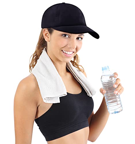 Leotruny Baseball Cap Satin Lined: Silk Lining Help Prevent Frizz Breakage - Sport Adjustable Hat for Women Navy